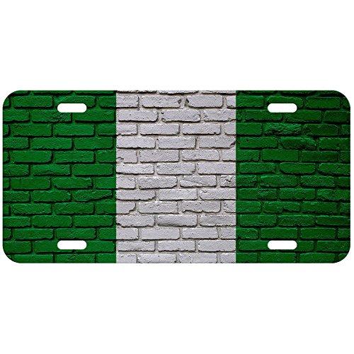Nigerian Flag Aluminum License Plate